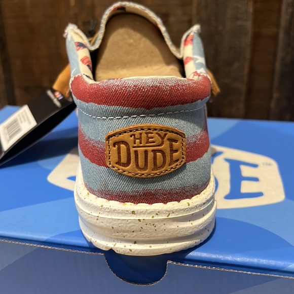 Hey Dude | Shoes | Last Ones Hey Dude Wally Americana Denim Star Shoes ...